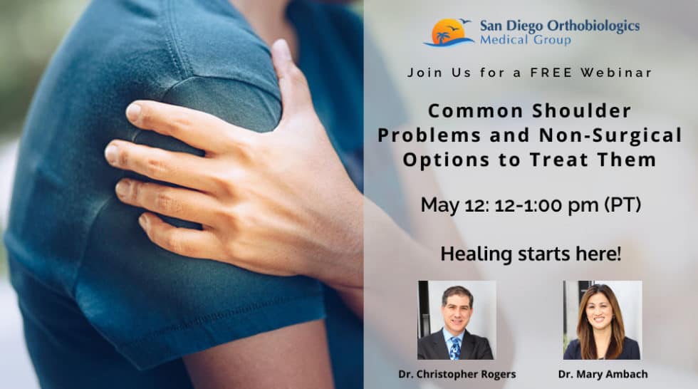 FREE Webinar: Non-Surgical Options to Treat Shoulder Problems | San ...